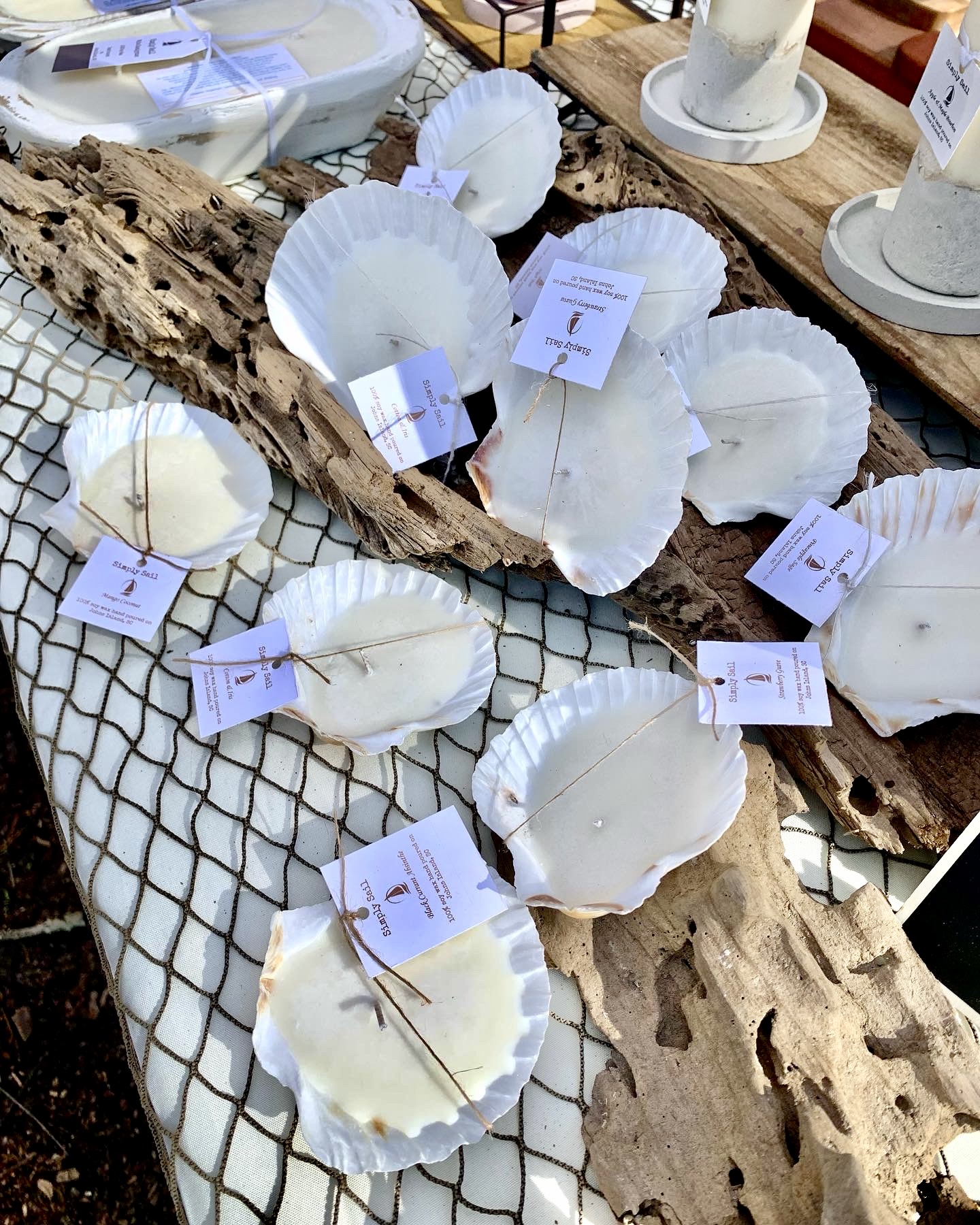 Clam Shell Tea Lights | Simply Sail